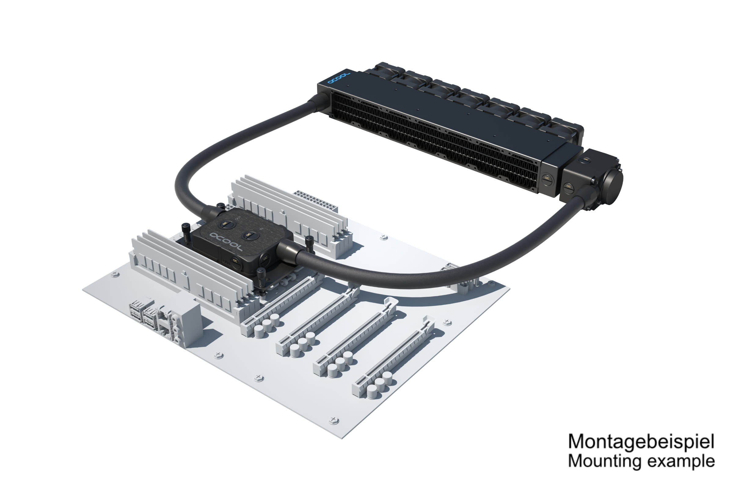 1HE Dual Sockel Server und Workstation Wasserkühlung | Alphacool